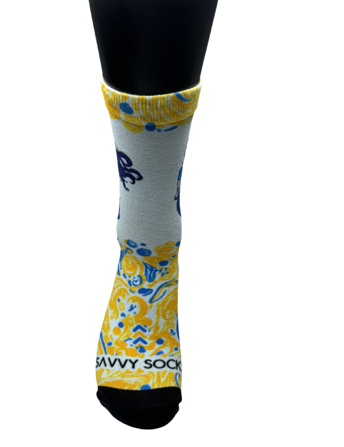 Ariel DS Awareness - Crew Socks – Savvy Socks, LLC